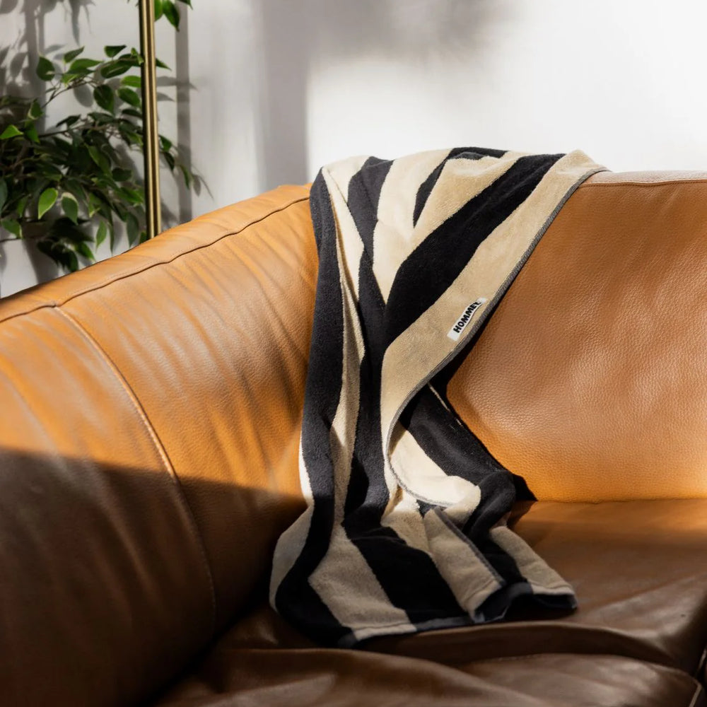 Hommey Beach/Bath Towel - Vanilla Bean Stripes | Furniture by Design NZ ...