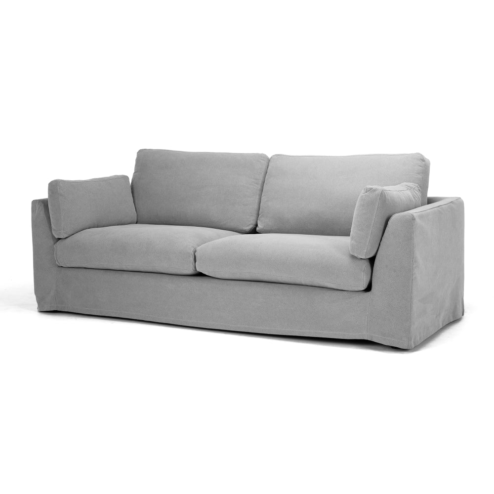 Carson Slipcover 3 Seater Sofa in Cement | Furniture by Design NZ